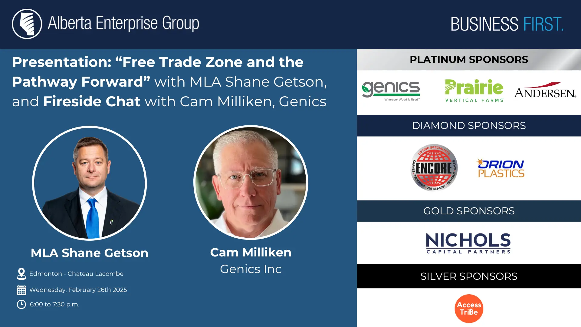 MLA Shane Getson - Presentation: Free Trade Zone and the Pathway ...