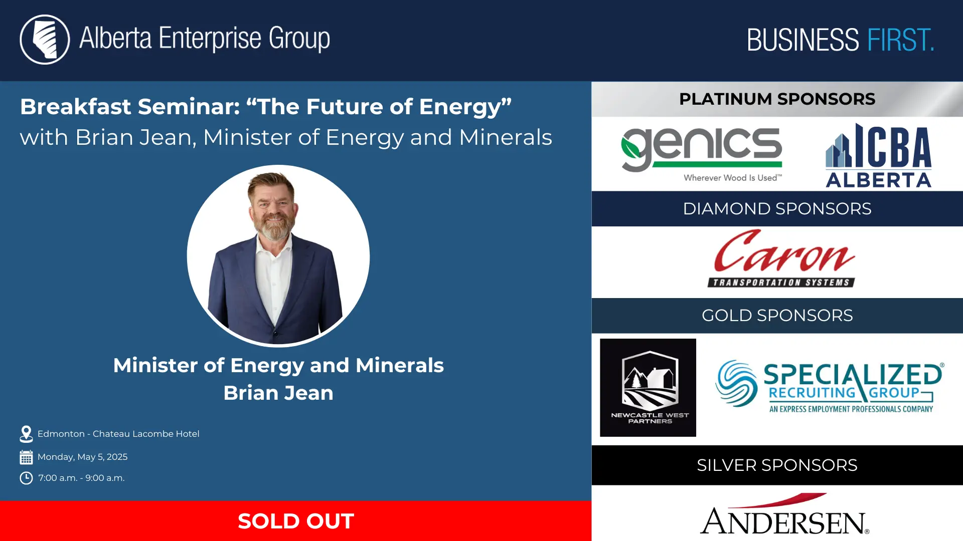 The Future of Energy with Minister Brian Jean - May 5th, 2025 - Alberta ...